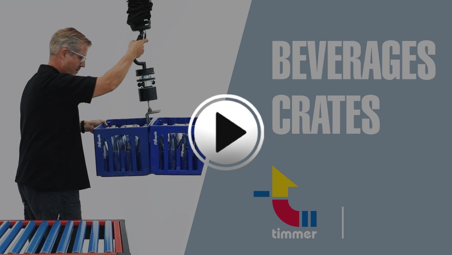 The back-friendly solution for movingbeverage crates quickly