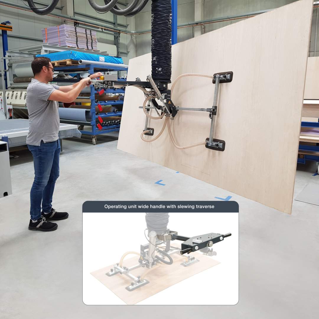 heavyLift vacuum tube lifter for transport and logistics