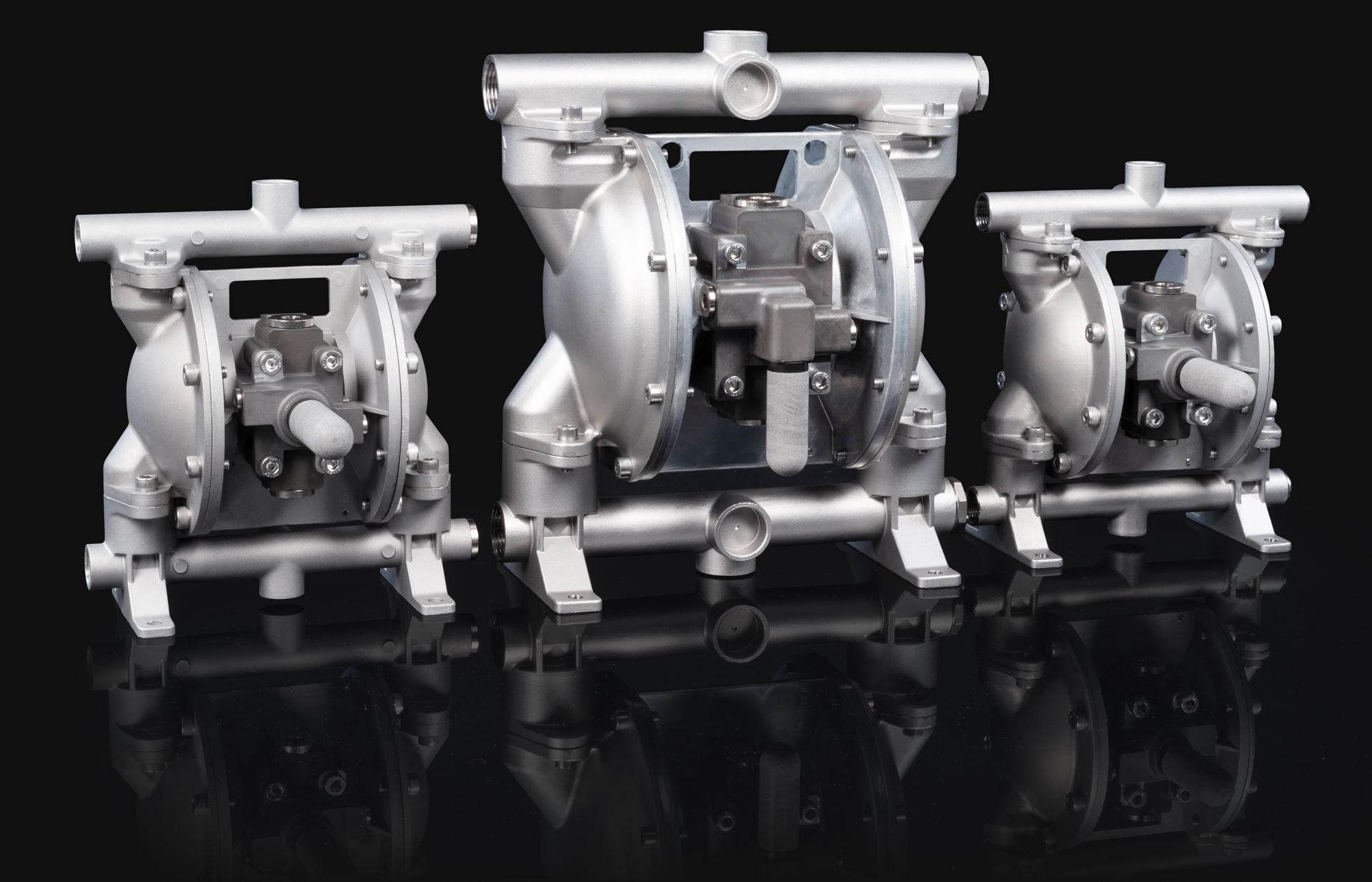 Double diaphragm pumps for industry, chemical industry