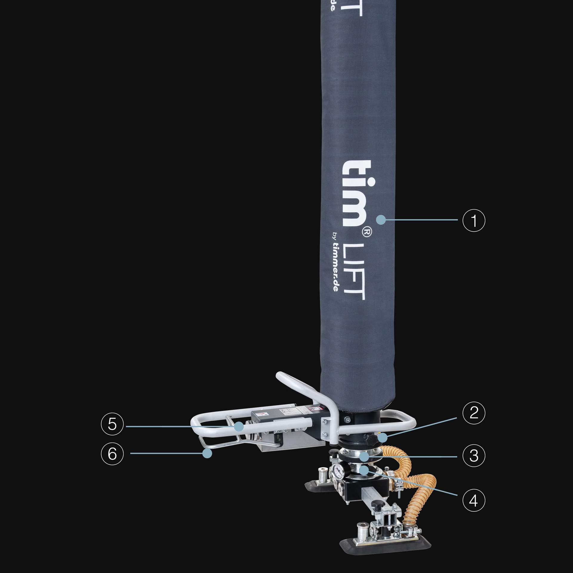 heavyLift vacuum tube lifter for transport and logistics