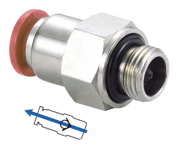 B-RGEA-MSv-bl - Check valve straight male fitting
